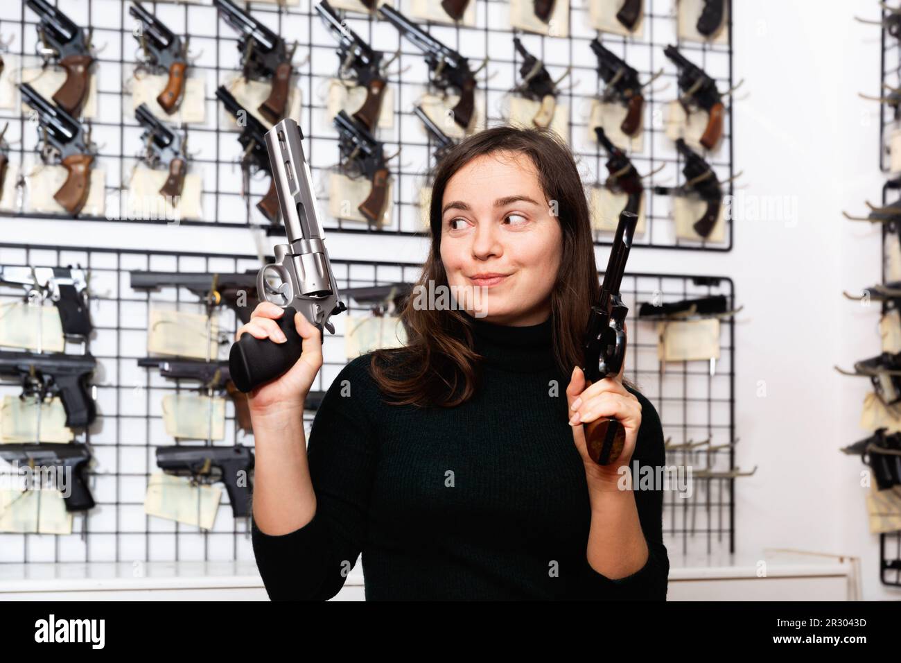 Two handguns hi-res stock photography and images - Alamy