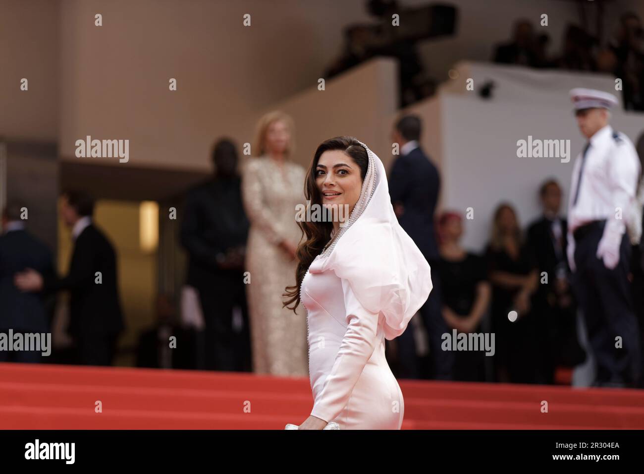 Cannes, France.16th May, 2023. Honayda Serafi attends the opening ceremony at 76th Annual Cannes ...