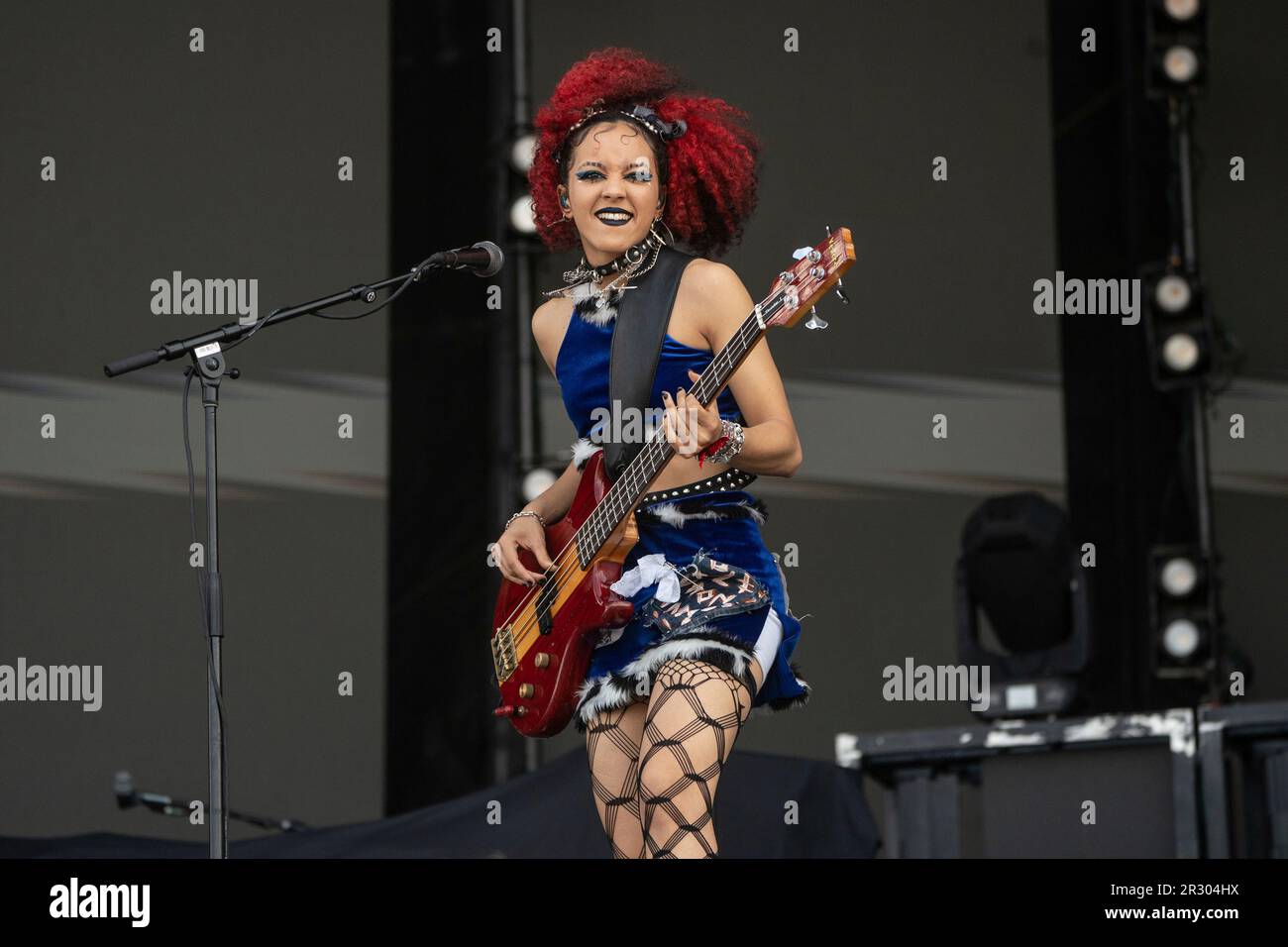 Georgia South of Nova Twins performs at the Welcome To Rockville Music ...