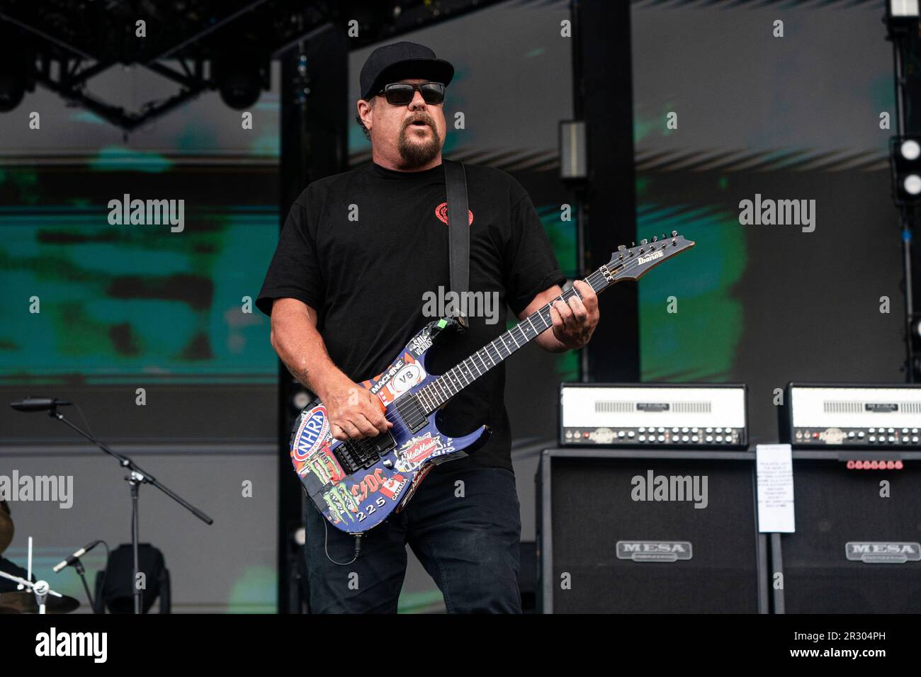 Fletcher Dragge of Pennywise performs at the Welcome To Rockville Music ...