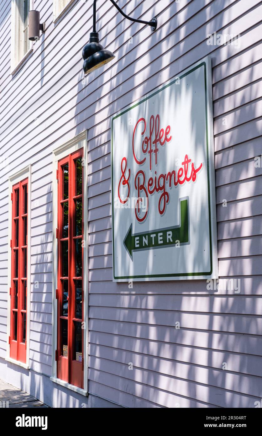 NEW ORLEANS, LA, USA - MAY 14, 2023: Side of Uptown Coffee Shop showing ...