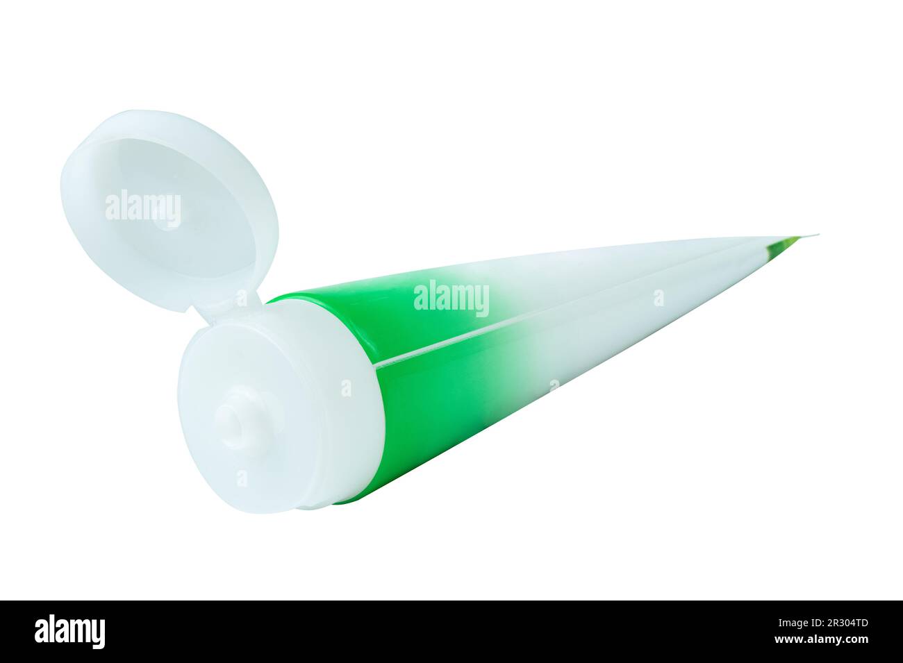 Blank White and Green cosmetic tube packaging Of Cream Or Gel. Ready ...