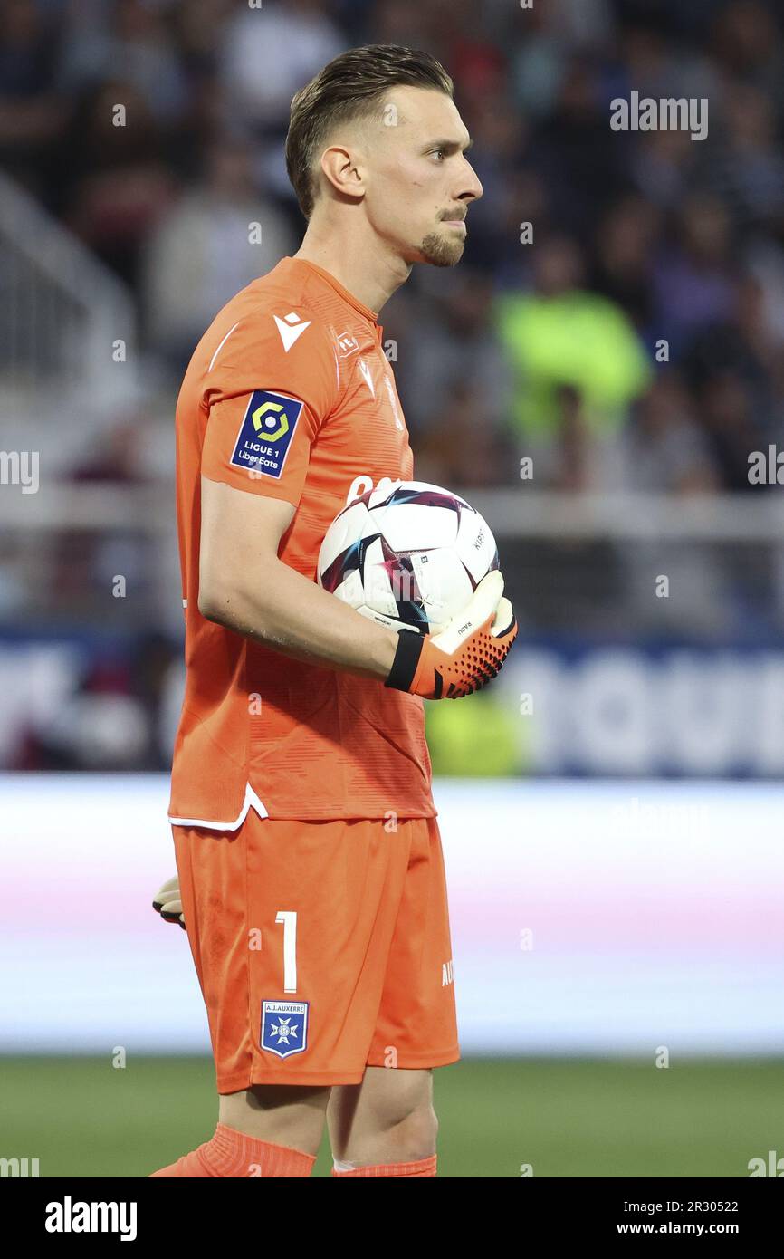 Auxerre goalkeeper Andrei Radu during the French championship Ligue 1 ...