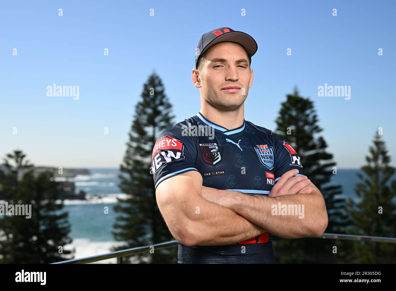 Westpac NSW Blues player Cameron Murray poses for a photograph during ...