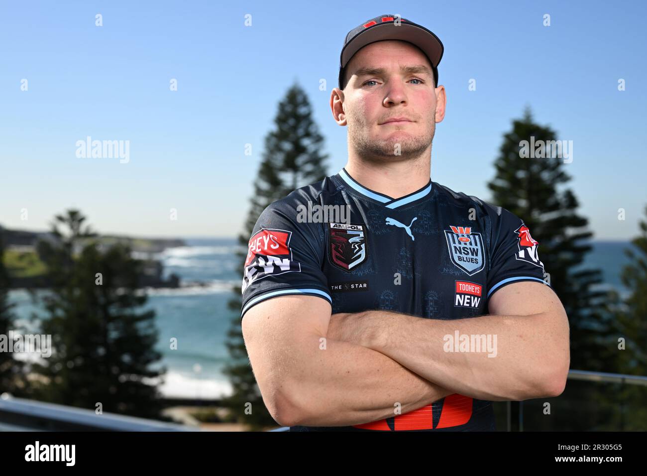 Westpac NSW Blues player Liam Martin poses for a photograph during the ...