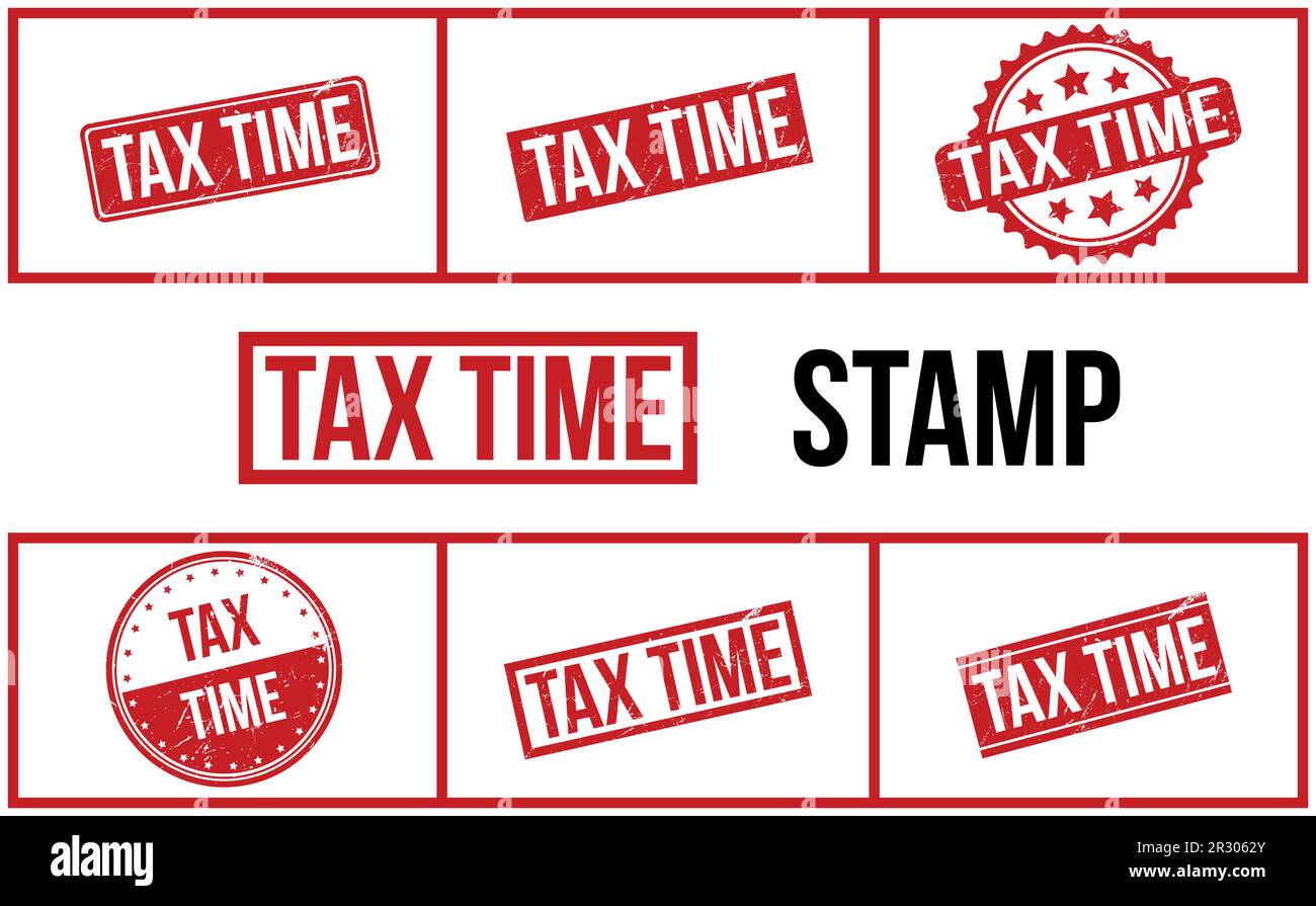 Tax time rubber stamp hi-res stock photography and images - Alamy