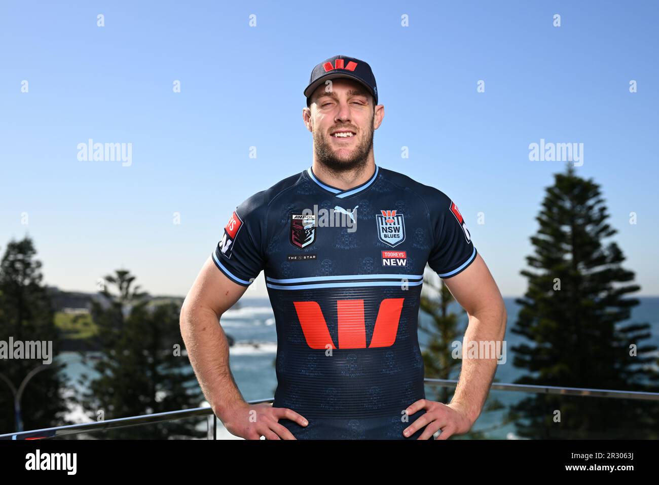 Westpac NSW Blues player Isaah Yeo poses for a photograph during the ...