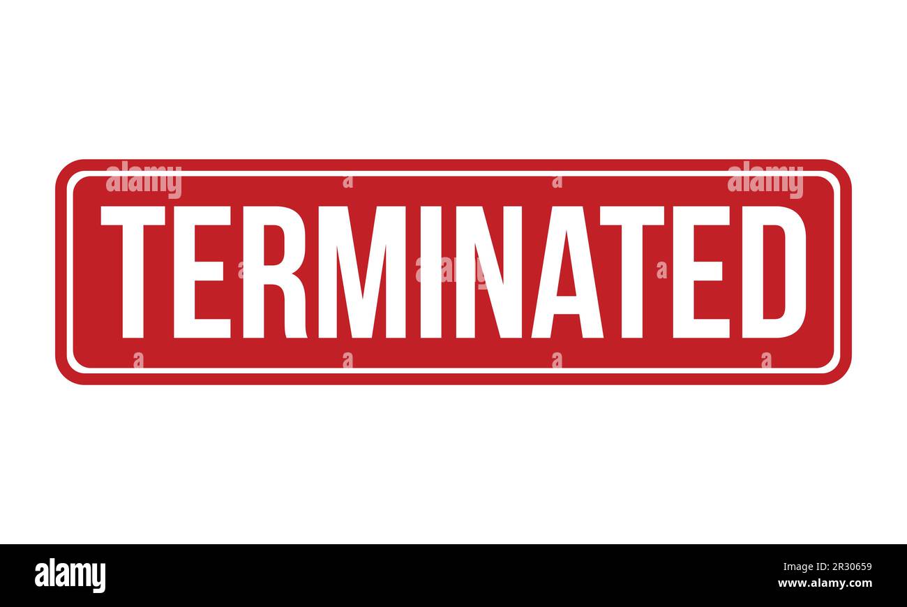 Terminated Rubber Stamp Seal Vector Stock Vector Image & Art - Alamy