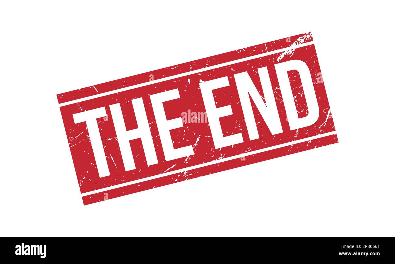The end stamp Stock Vector Images - Alamy