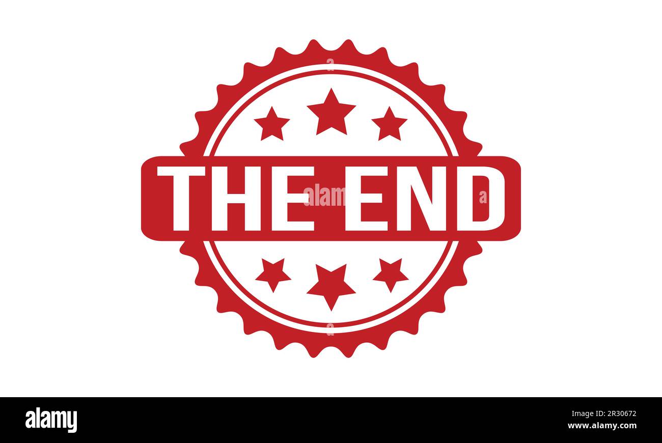The End Rubber Stamp Seal Vector Stock Vector Image & Art - Alamy