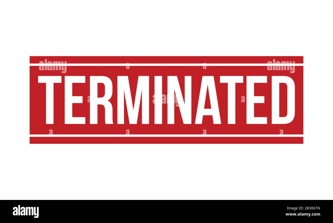 Terminated Rubber Stamp Seal Vector Stock Vector Image & Art - Alamy
