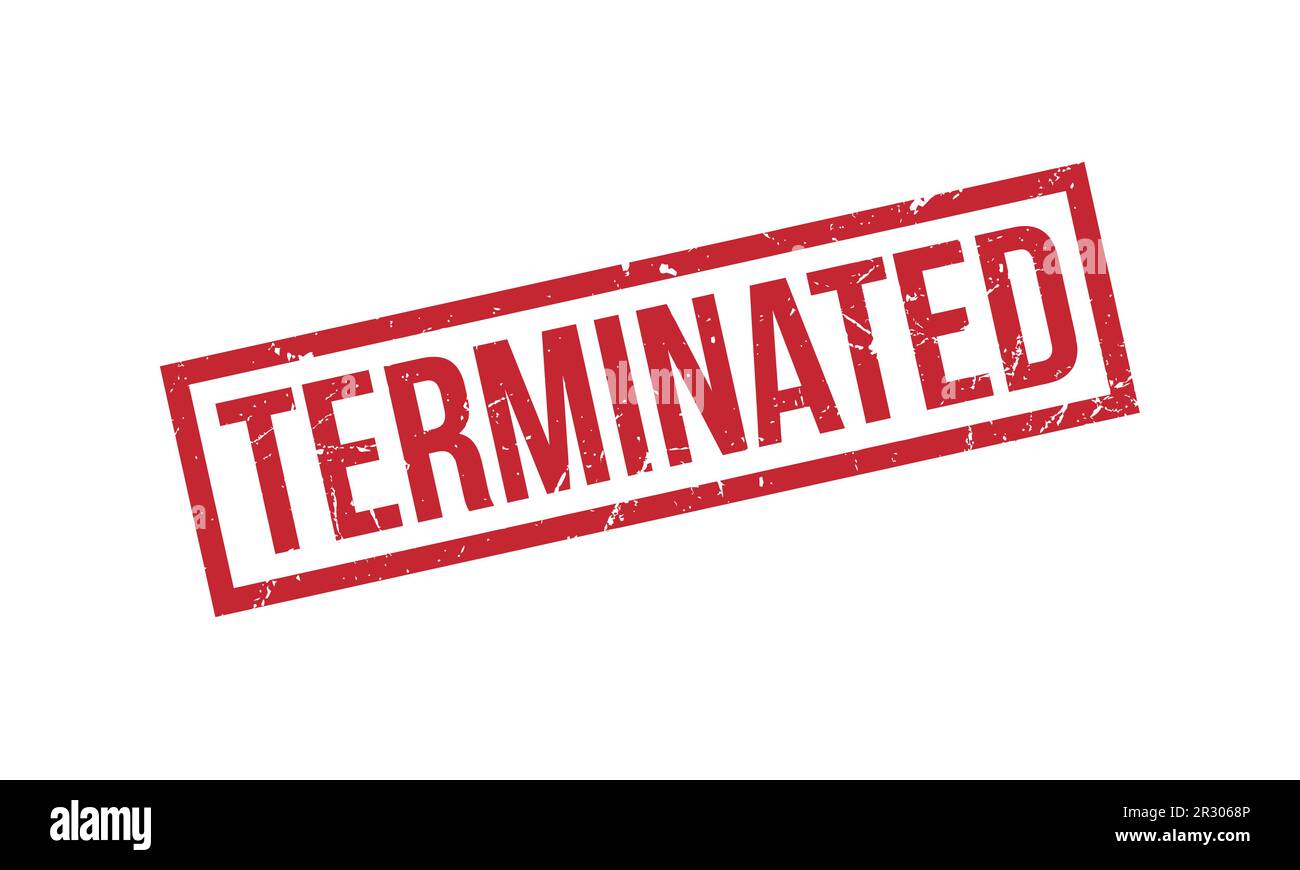 Terminated Rubber Stamp Seal Vector Stock Vector Image & Art - Alamy