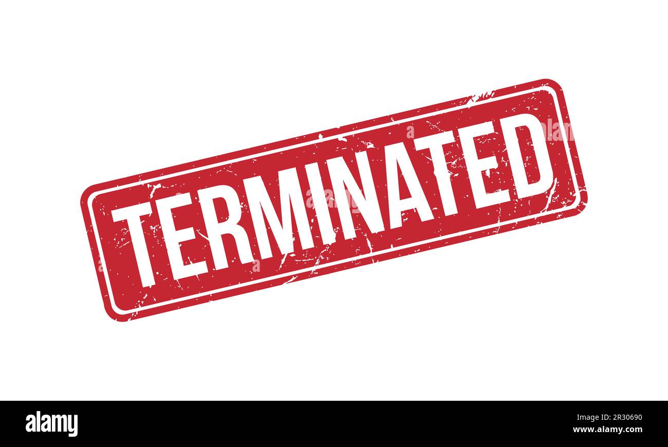 Terminated Rubber Stamp Seal Vector Stock Vector Image & Art - Alamy