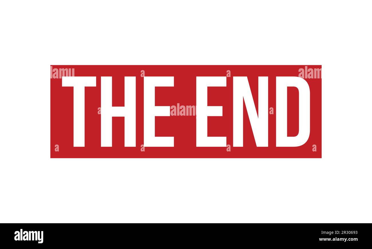 The End Rubber Stamp Seal Vector Stock Vector Image & Art - Alamy