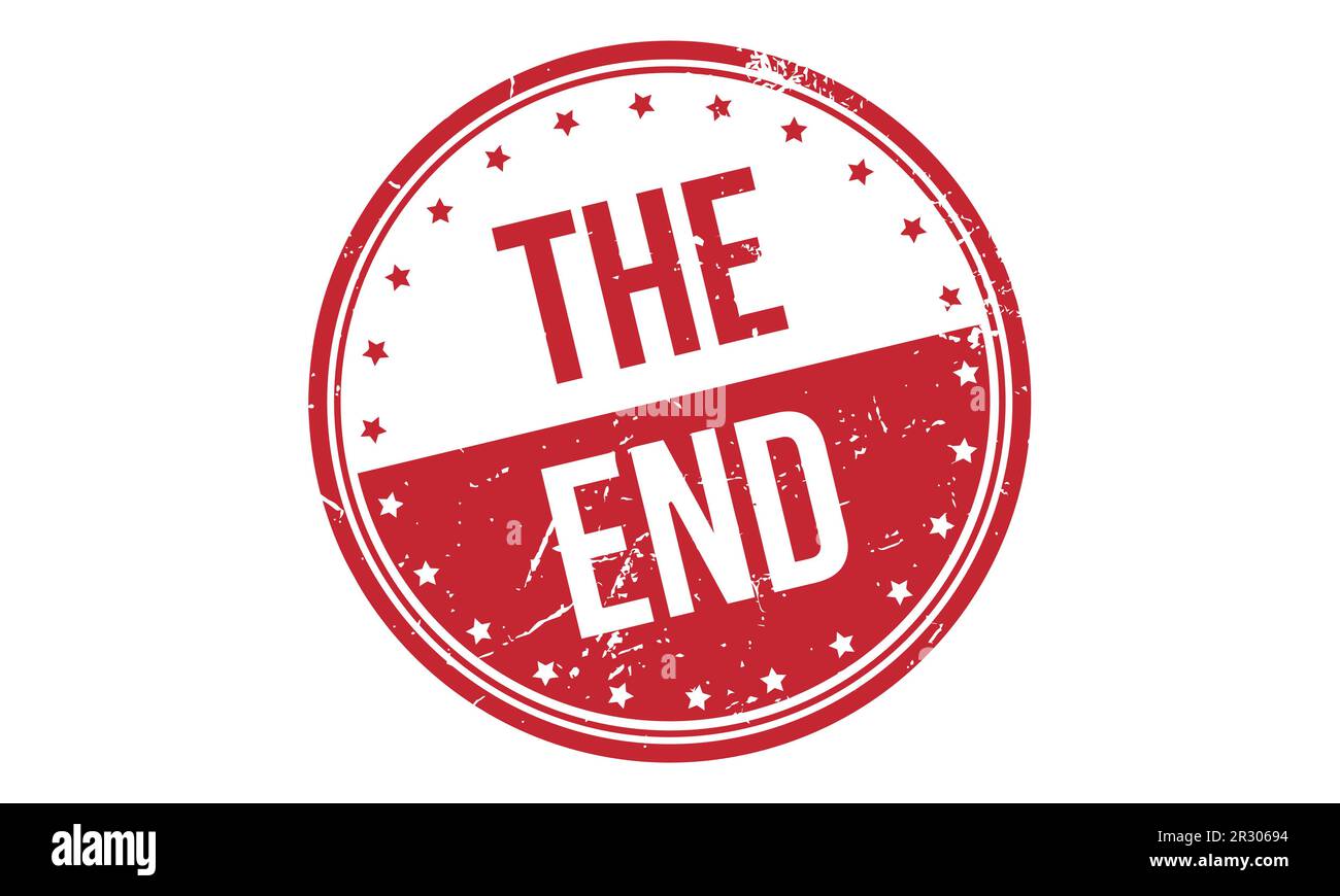 The End Rubber Stamp Seal Vector Stock Vector Image & Art - Alamy