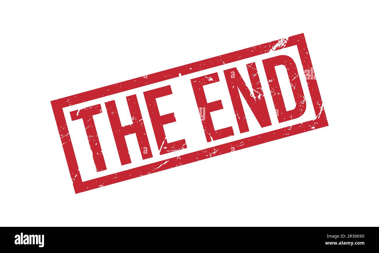 The End Rubber Stamp Seal Vector Stock Vector Image & Art - Alamy
