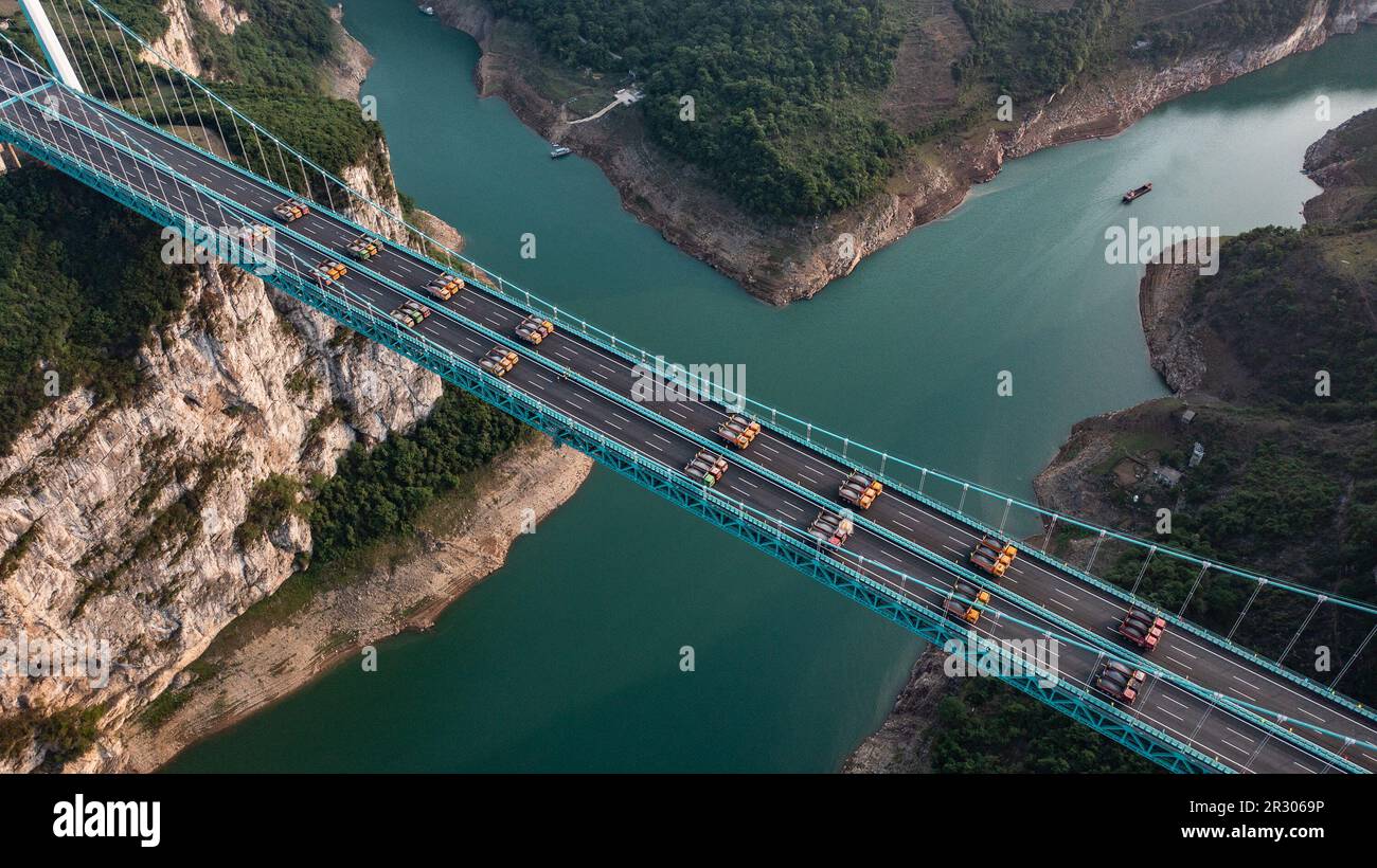 Jinsha. 21st May, 2023. This aerial photo taken on May 21, 2023 shows ...