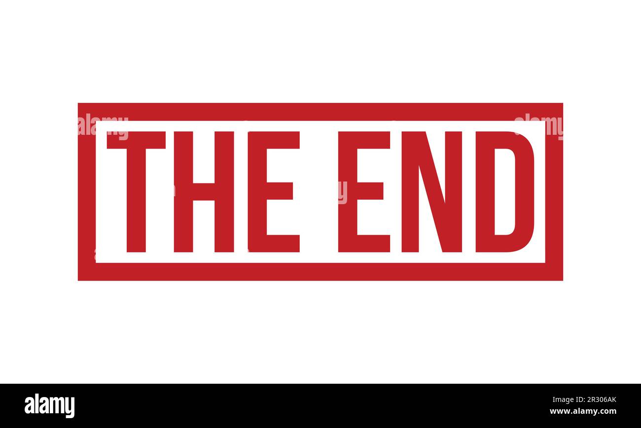 The End Rubber Stamp Seal Vector Stock Vector Image & Art - Alamy