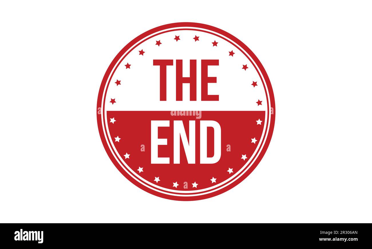 The End Rubber Stamp Seal Vector Stock Vector Image & Art - Alamy