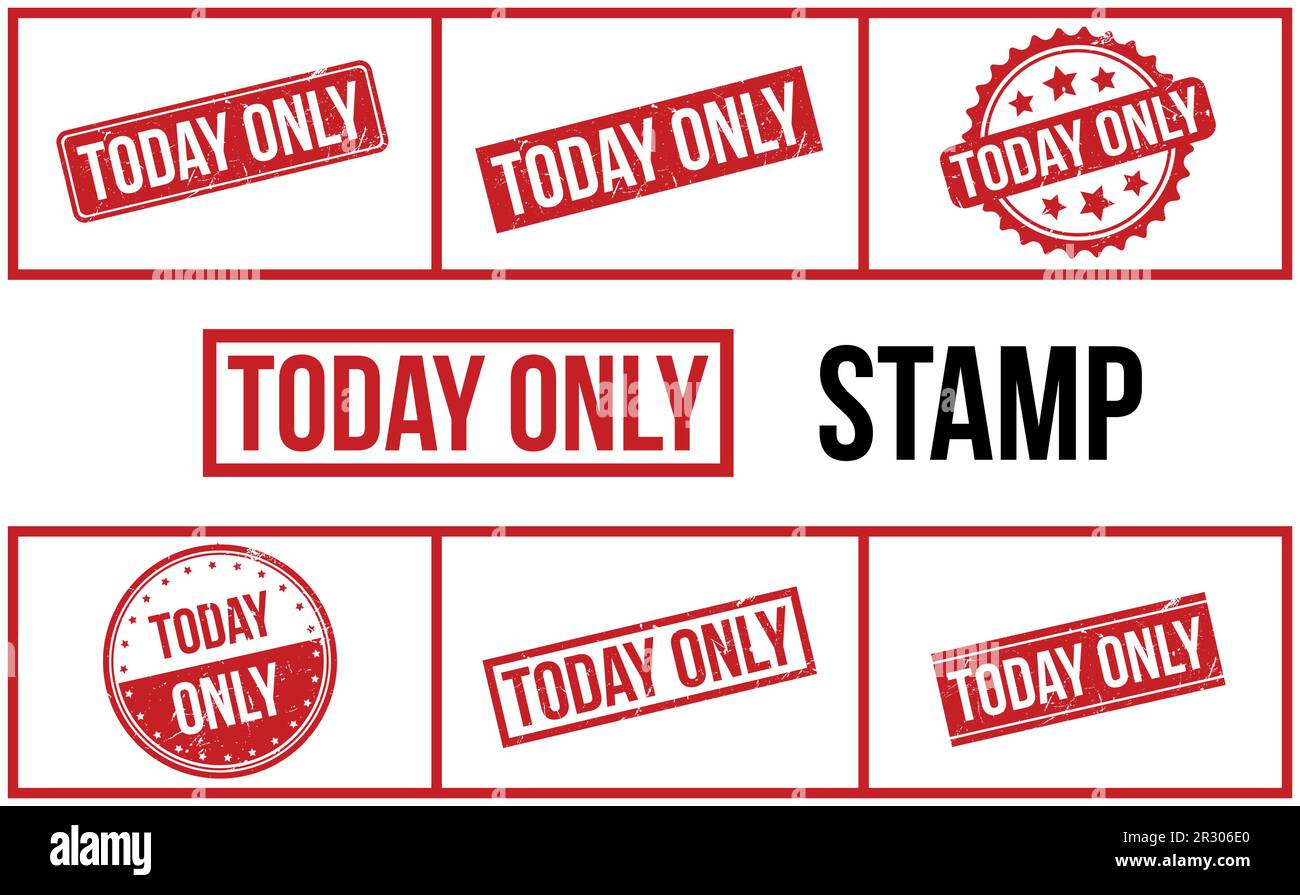 Today only word hi-res stock photography and images - Alamy