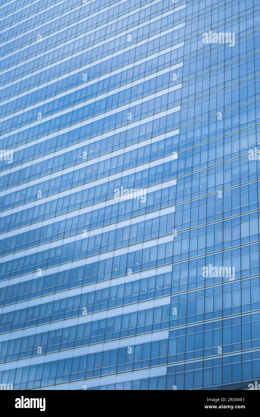 Blue glass windows of modern office building for save energy Stock ...