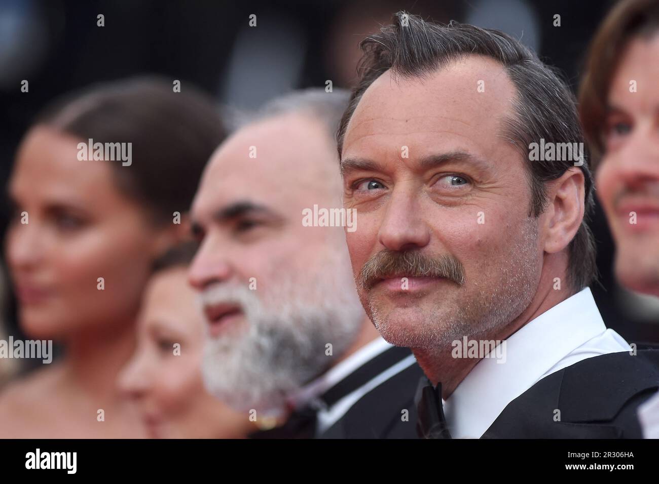 Cannes, France. 21st May, 2023. Jude Law attend the Firebrand Le Jeu De La Reine red carpet ...
