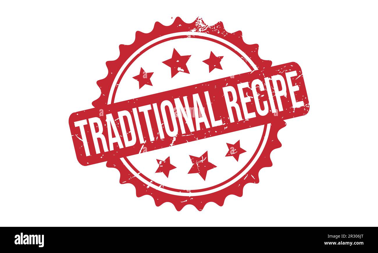Traditional Recipe Rubber Stamp Seal Vector Stock Vector Image & Art ...