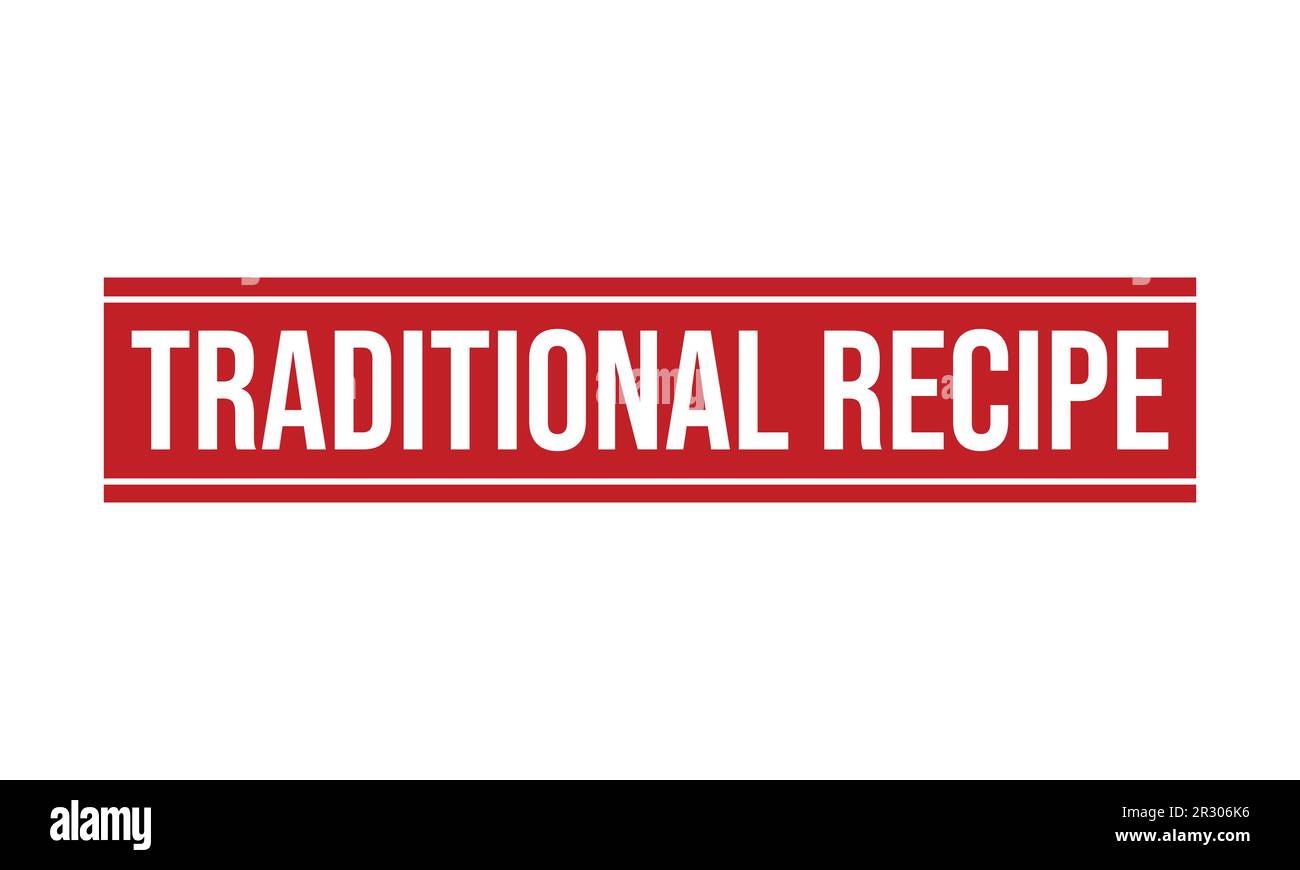Traditional Recipe Rubber Stamp Seal Vector Stock Vector Image & Art ...