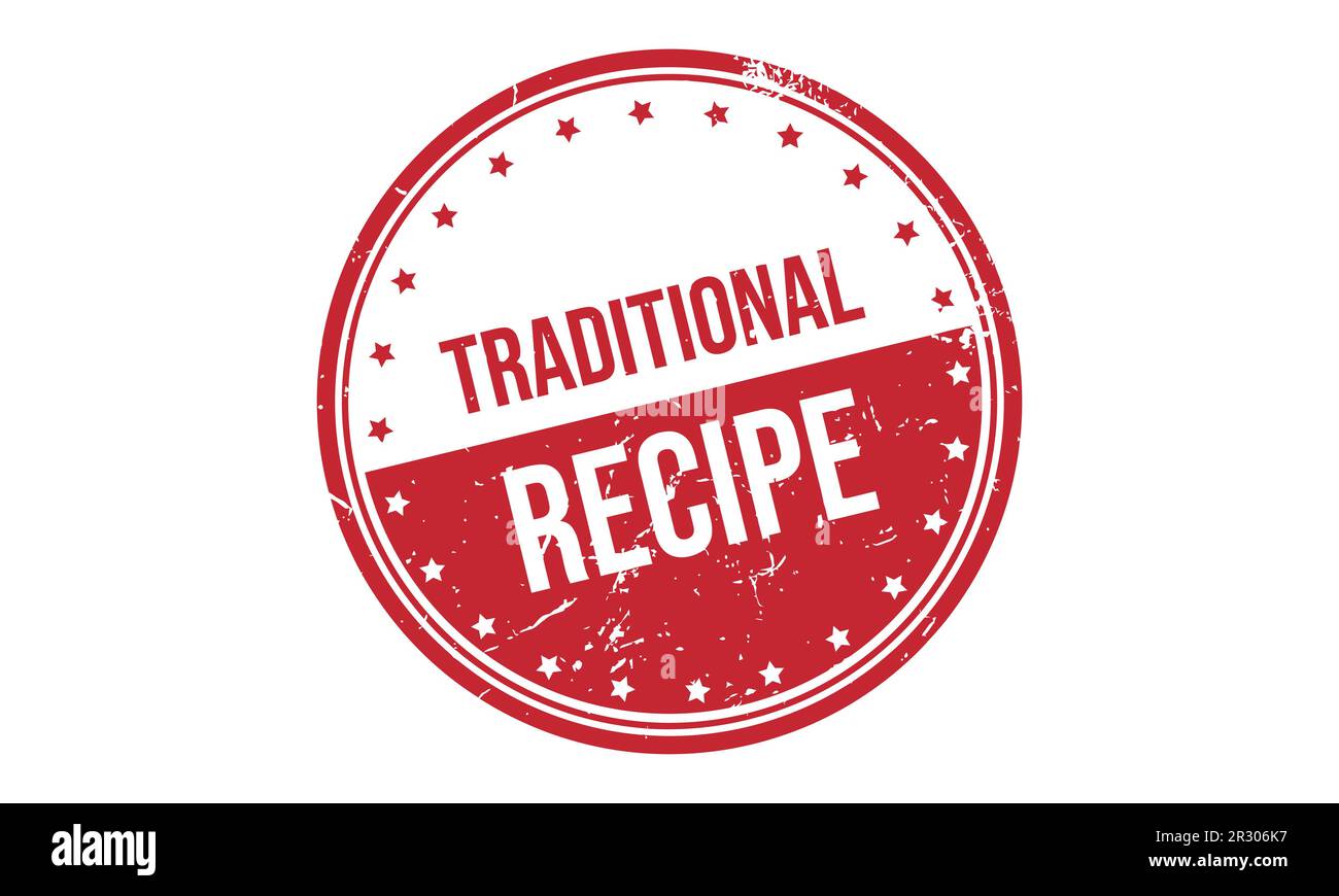 Traditional Recipe Rubber Stamp Seal Vector Stock Vector Image & Art ...