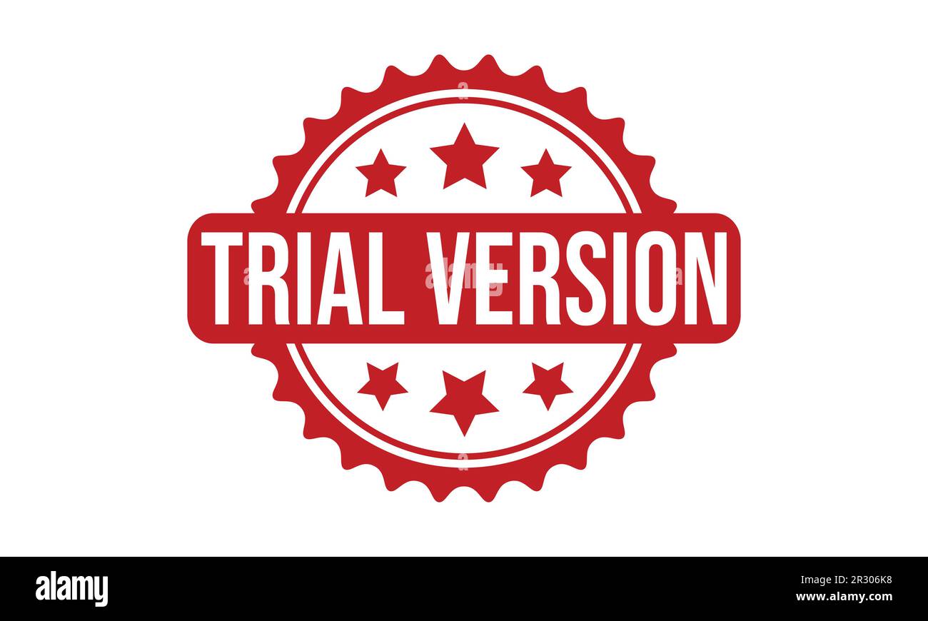 Trial Version Rubber Stamp Seal Vector Stock Vector Image & Art - Alamy