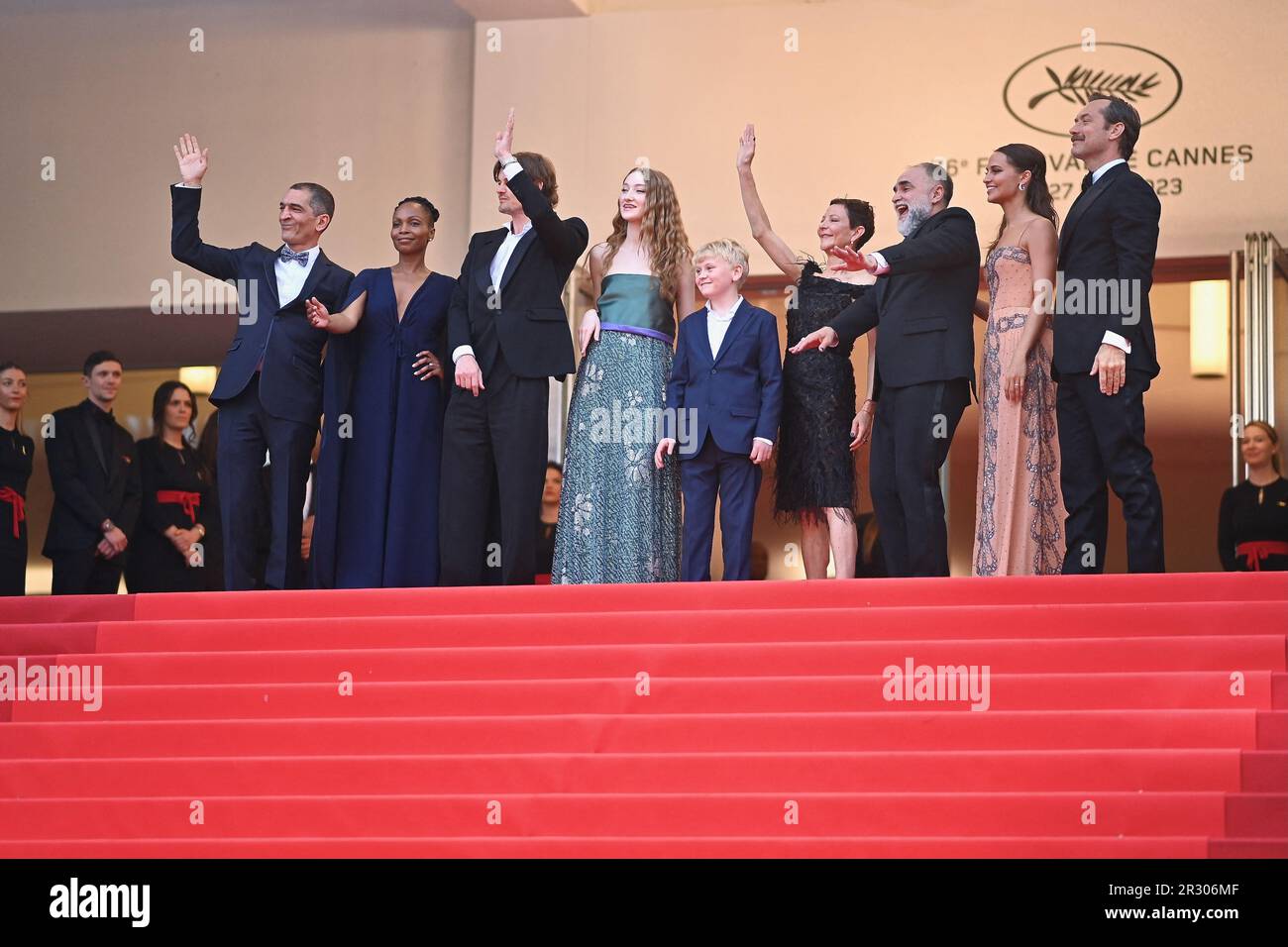 Cannes, France. 21st May, 2023. Junia Rees, a guest, Gabrielle Tana ...