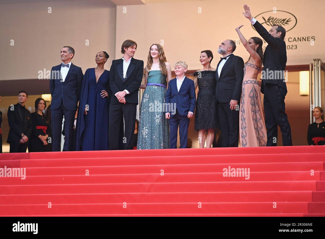 Cannes, France. 21st May, 2023. Junia Rees, a guest, Gabrielle Tana ...