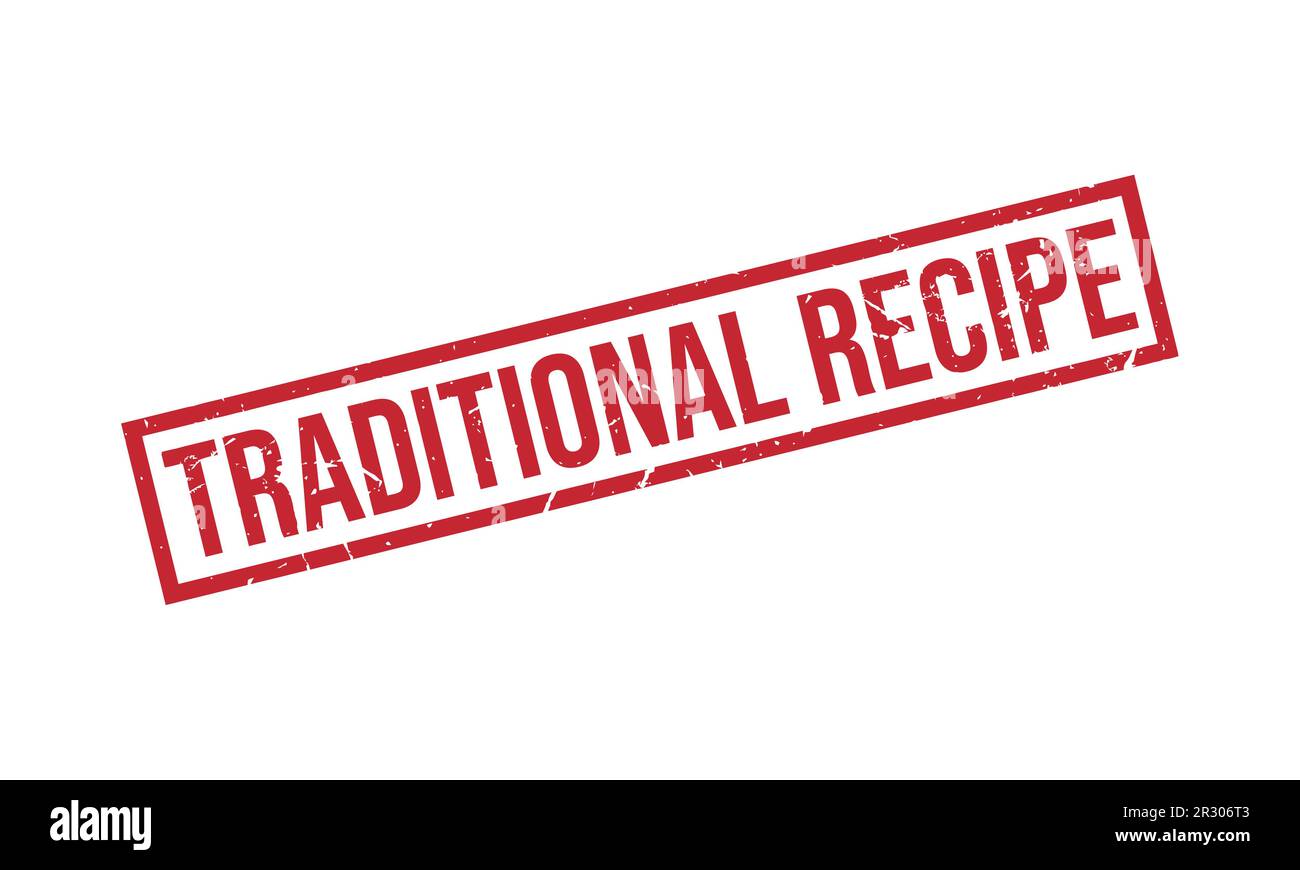 Traditional Recipe Rubber Stamp Seal Vector Stock Vector Image & Art ...