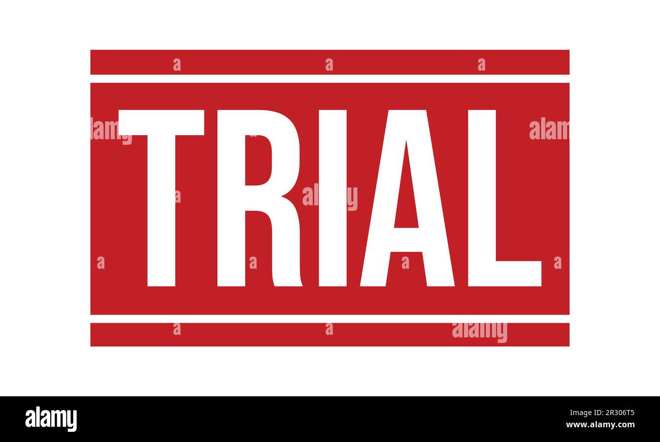Trial Rubber Stamp Seal Vector Stock Vector Image & Art - Alamy