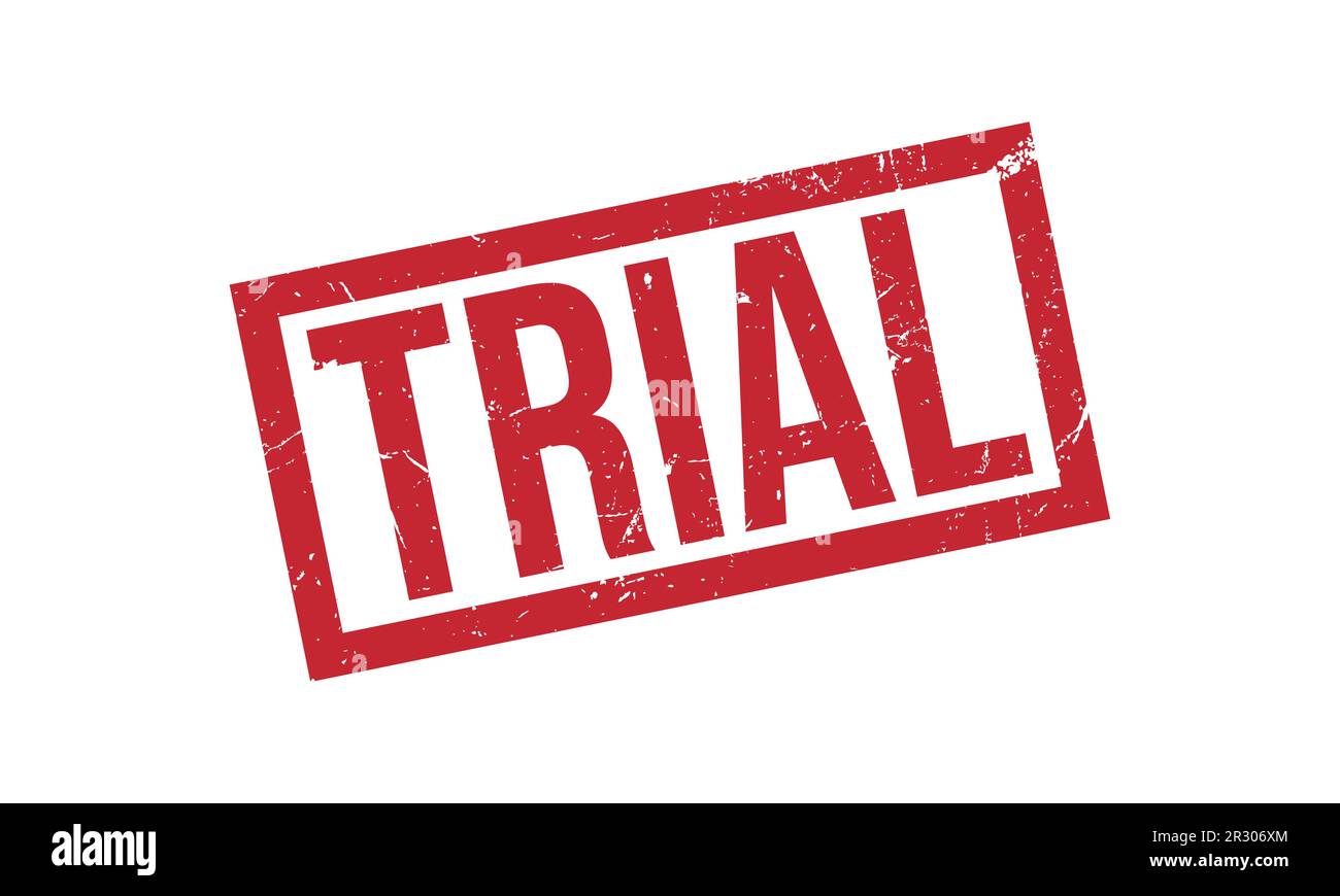 Trial Rubber Stamp Seal Vector Stock Vector Image & Art - Alamy