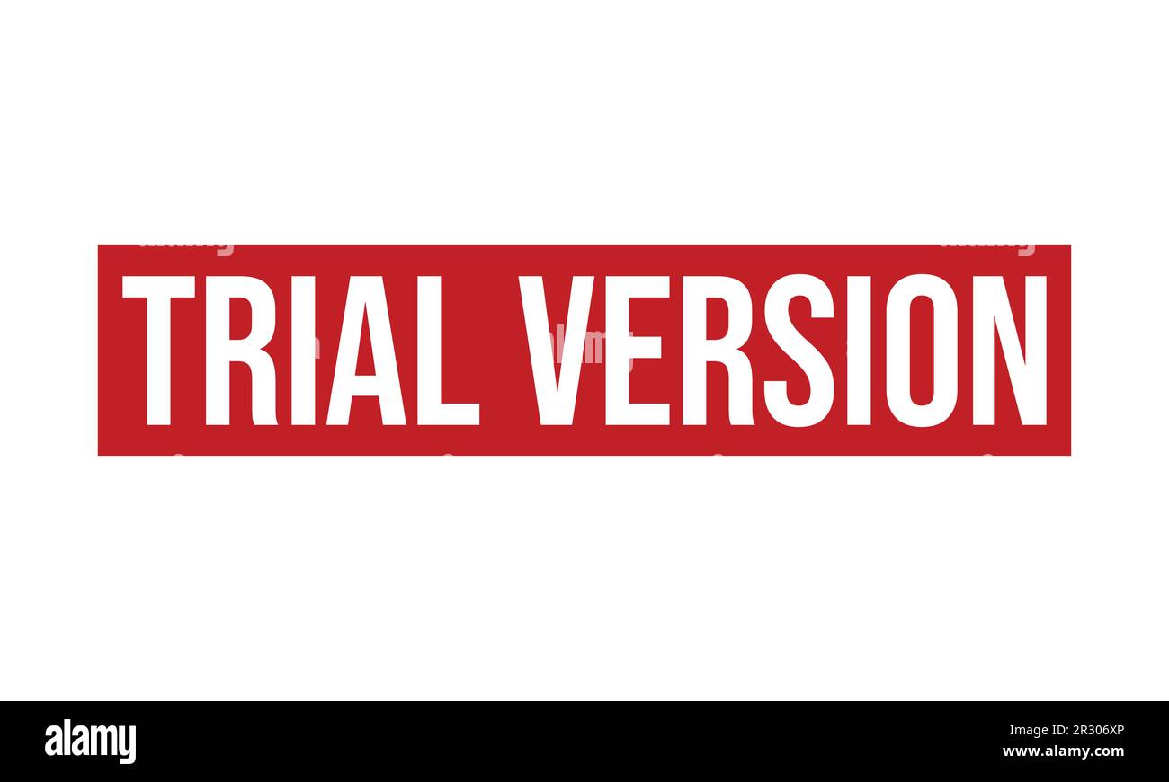 Trial version seal hi-res stock photography and images - Alamy