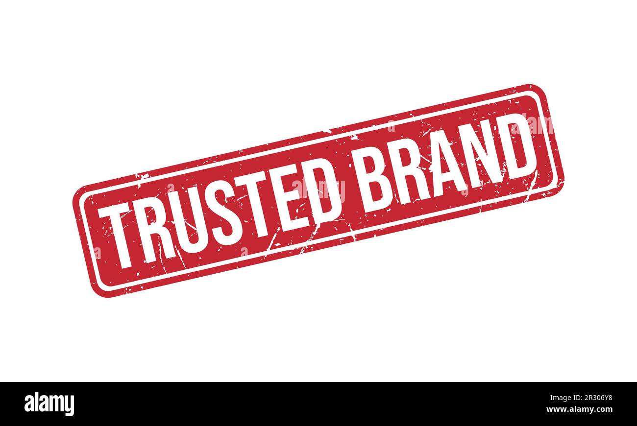 Trusted Brand Rubber Stamp Seal Vector Stock Vector Image & Art - Alamy