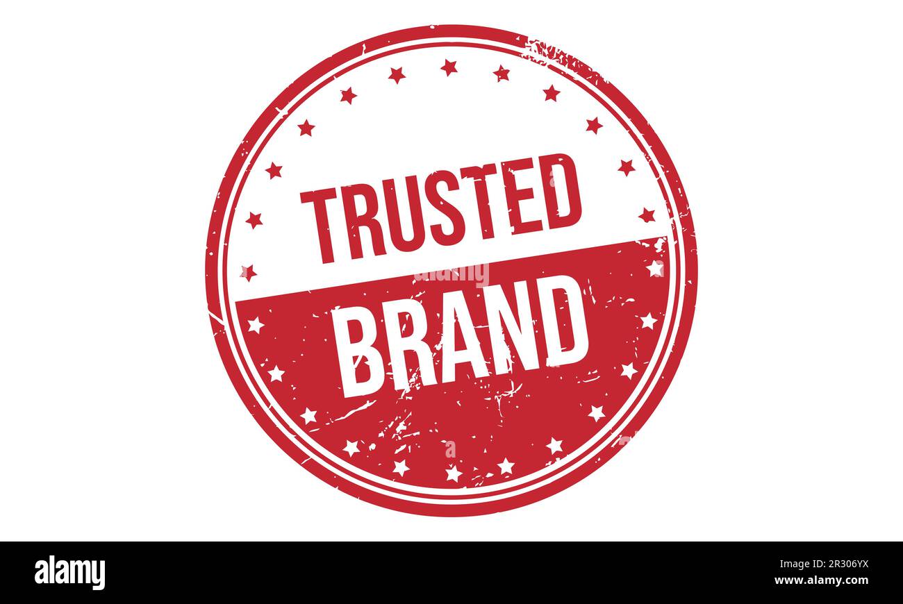 Trusted Brand Rubber Stamp Seal Vector Stock Vector Image & Art - Alamy