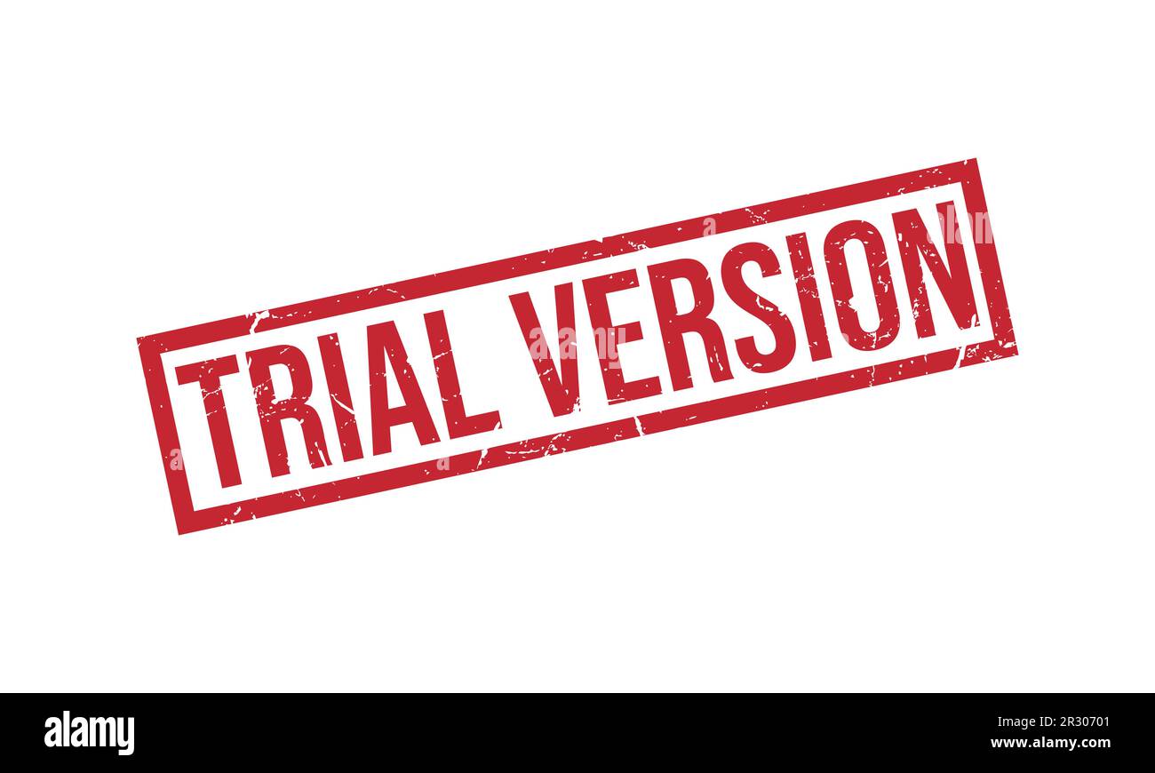 Trial version stamp hi-res stock photography and images - Alamy
