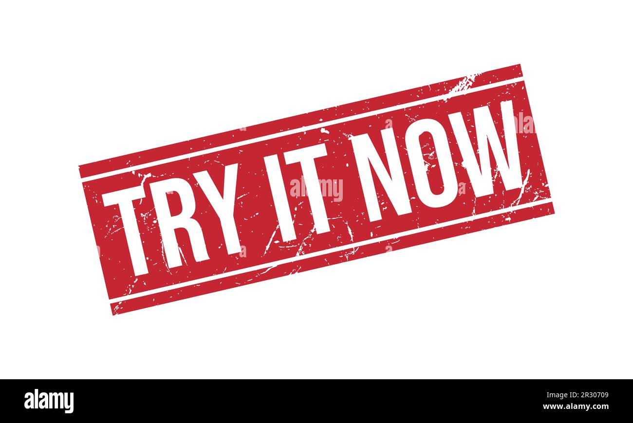 Try it now seal hi-res stock photography and images - Alamy