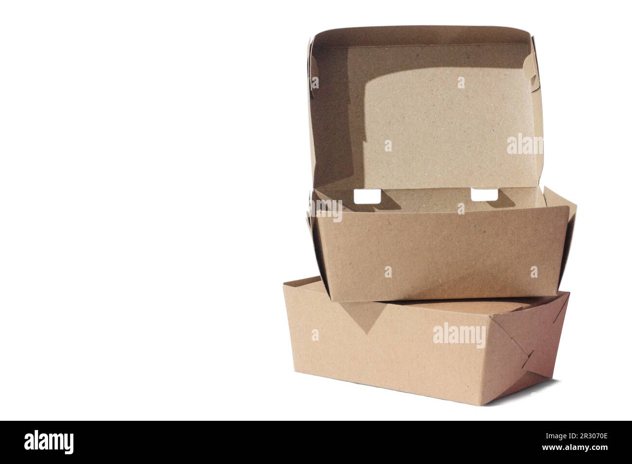 Takeaway Paper Container on White background Stock Photo - Alamy