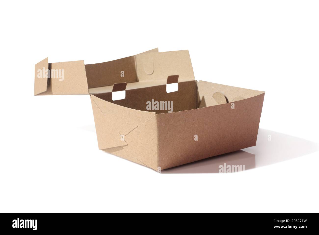 Takeaway Paper Container on White background Stock Photo - Alamy