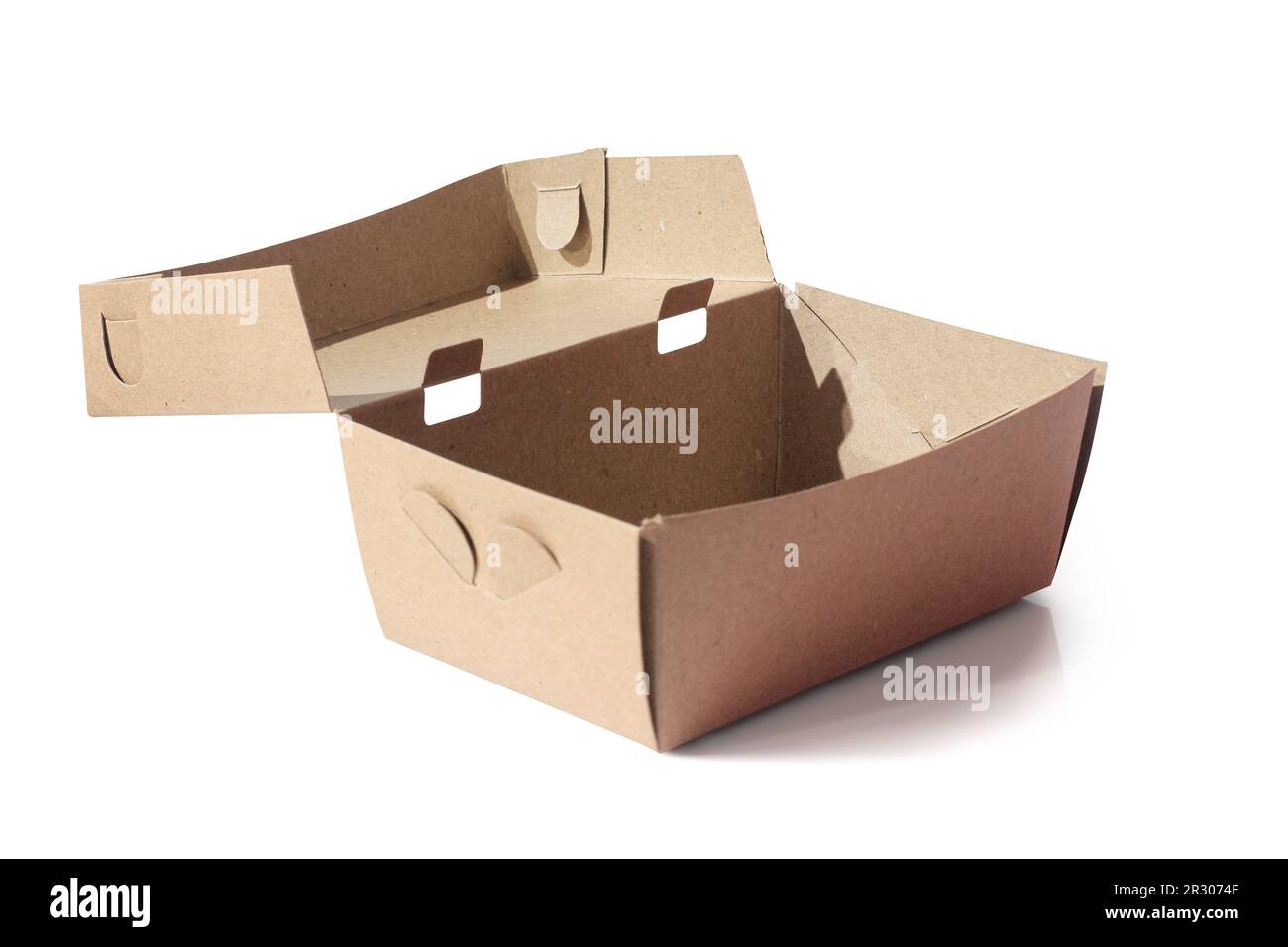 Takeaway Paper Container on White background Stock Photo - Alamy