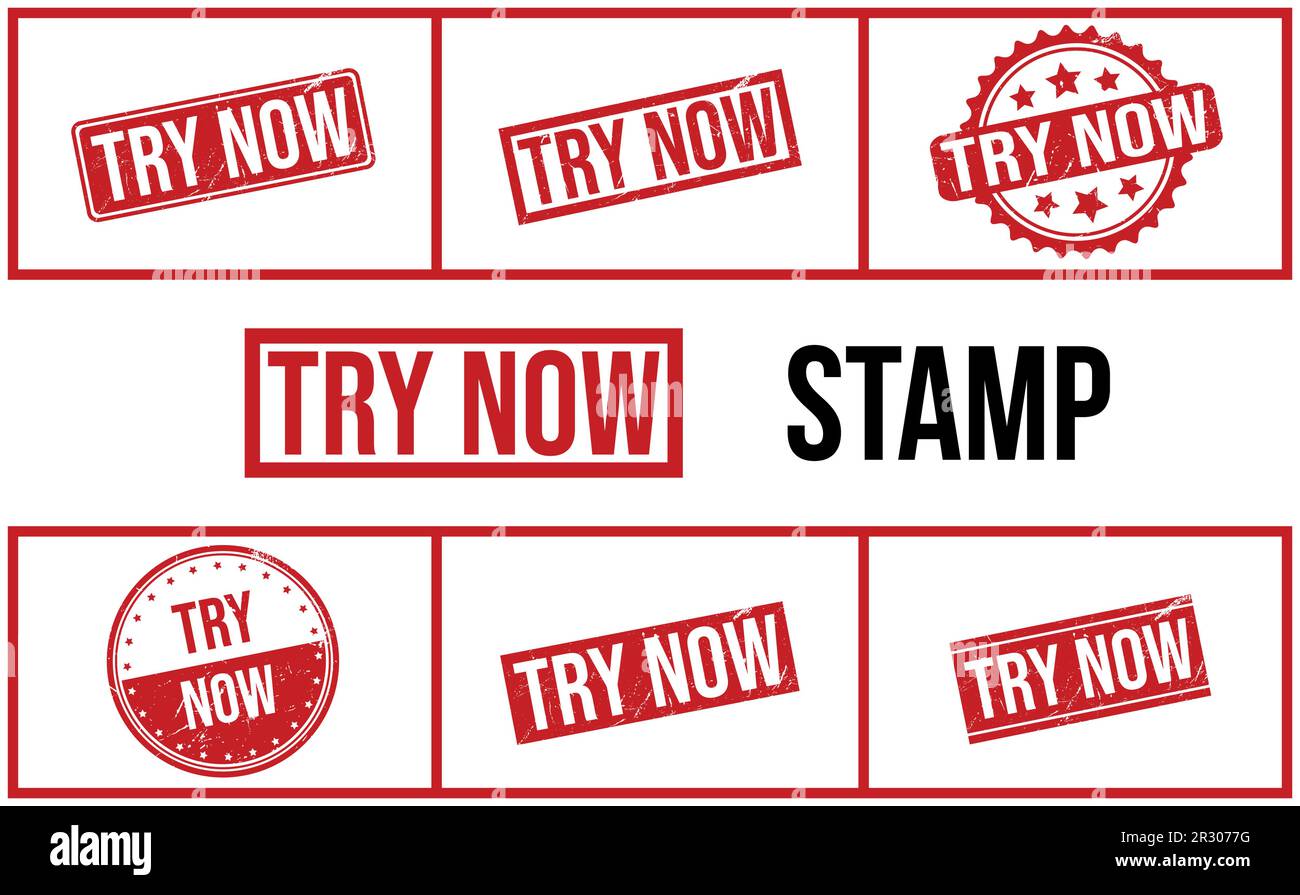 Try it now word Stock Vector Images - Alamy