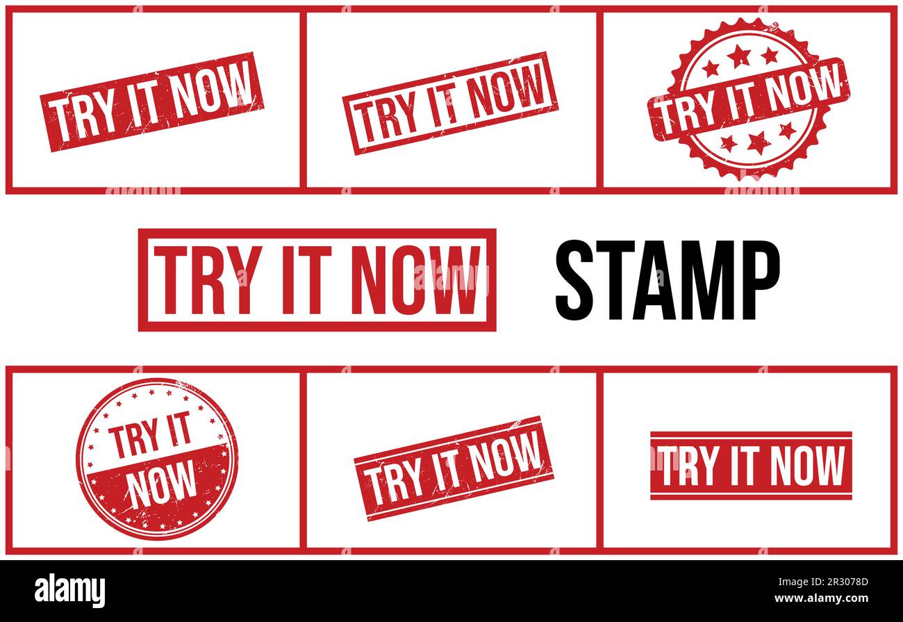 Try now seal Stock Vector Images - Alamy