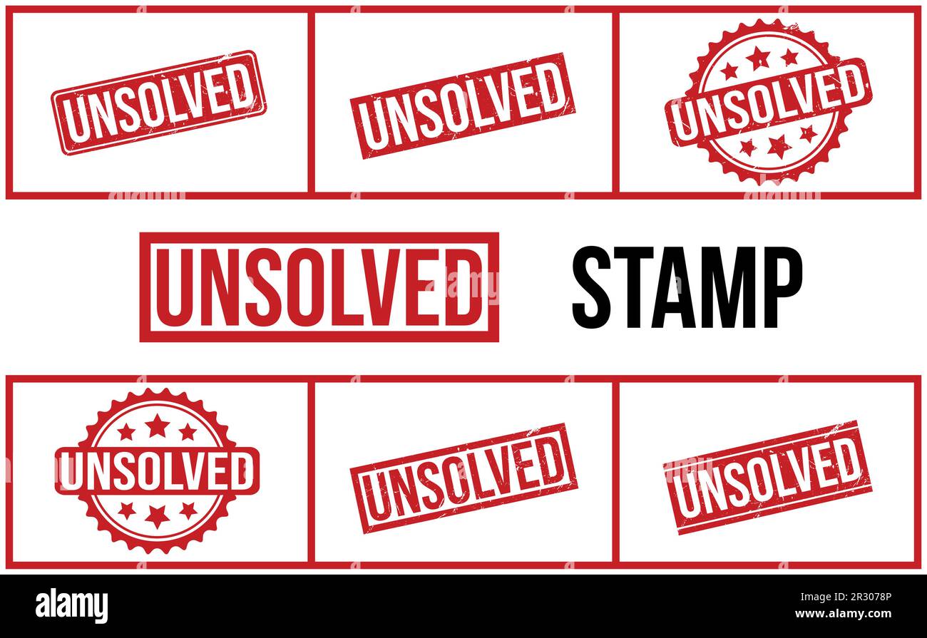 Unsolved rubber stamp hi-res stock photography and images - Alamy Unsolved rubber stamp hi-res stock photography and images - Alamy