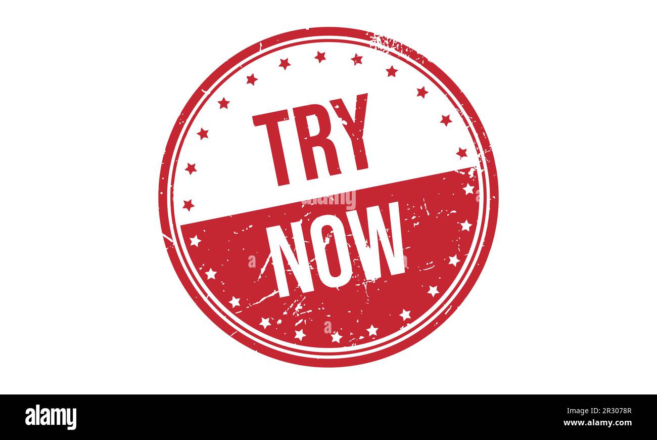 Try now stamp hi-res stock photography and images - Alamy