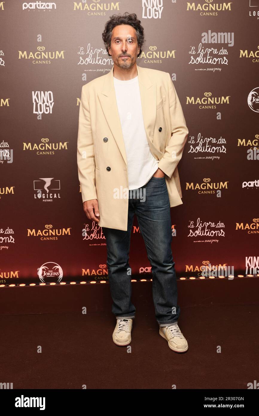 Cannes, France. 21st May, 2023. Vincent Elbaz poses at Magnum party ...