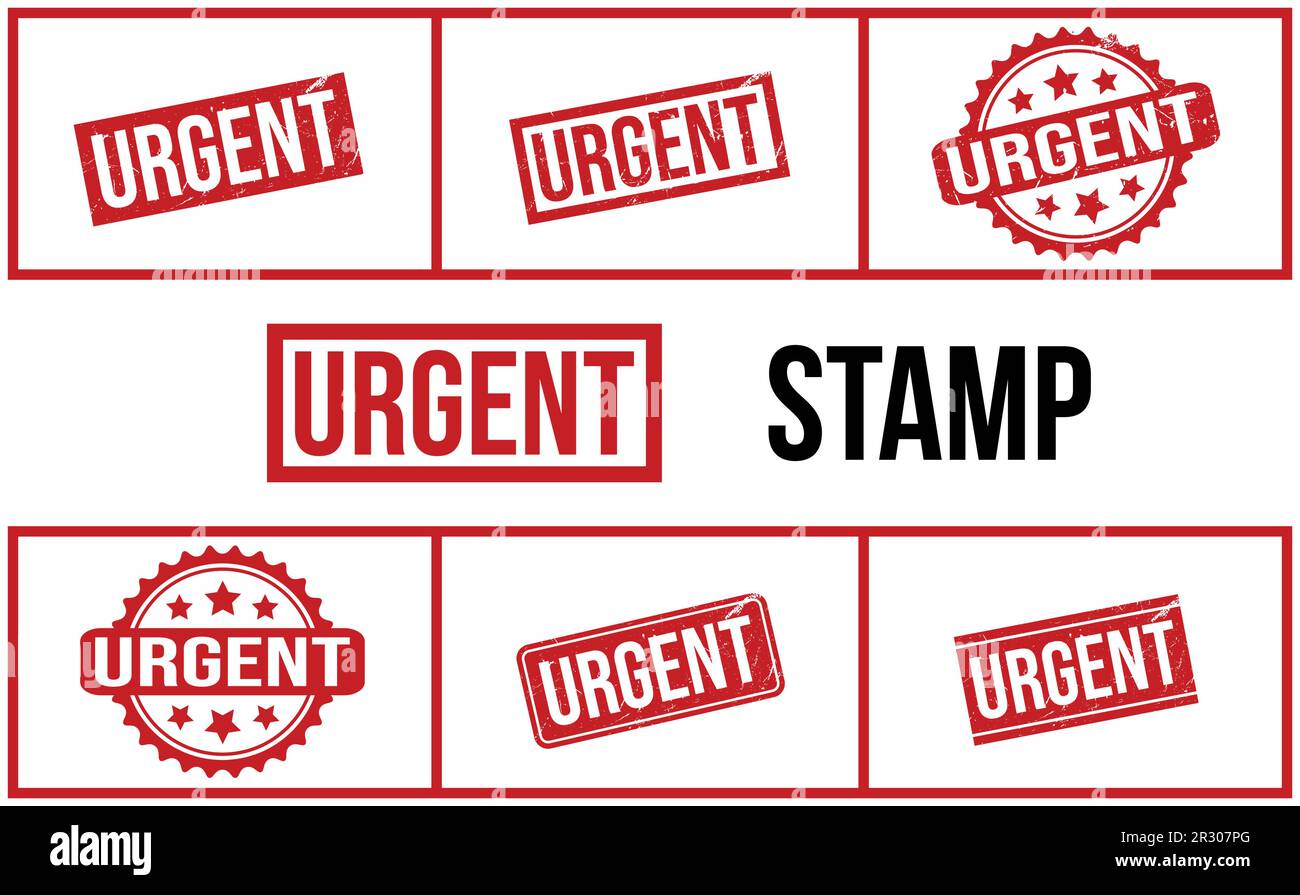 Urgent Rubber Stamp Set Vector Stock Vector Image & Art - Alamy