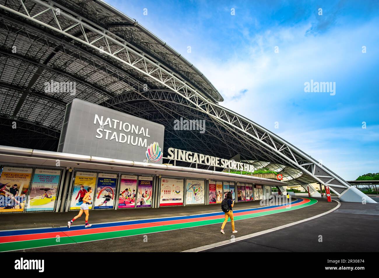 The Singapore Sports Hub is a sports and recreation district in Kallang ...